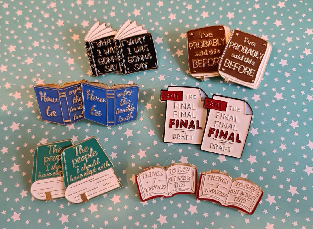 PIN BADGES Book Themed - Etsy