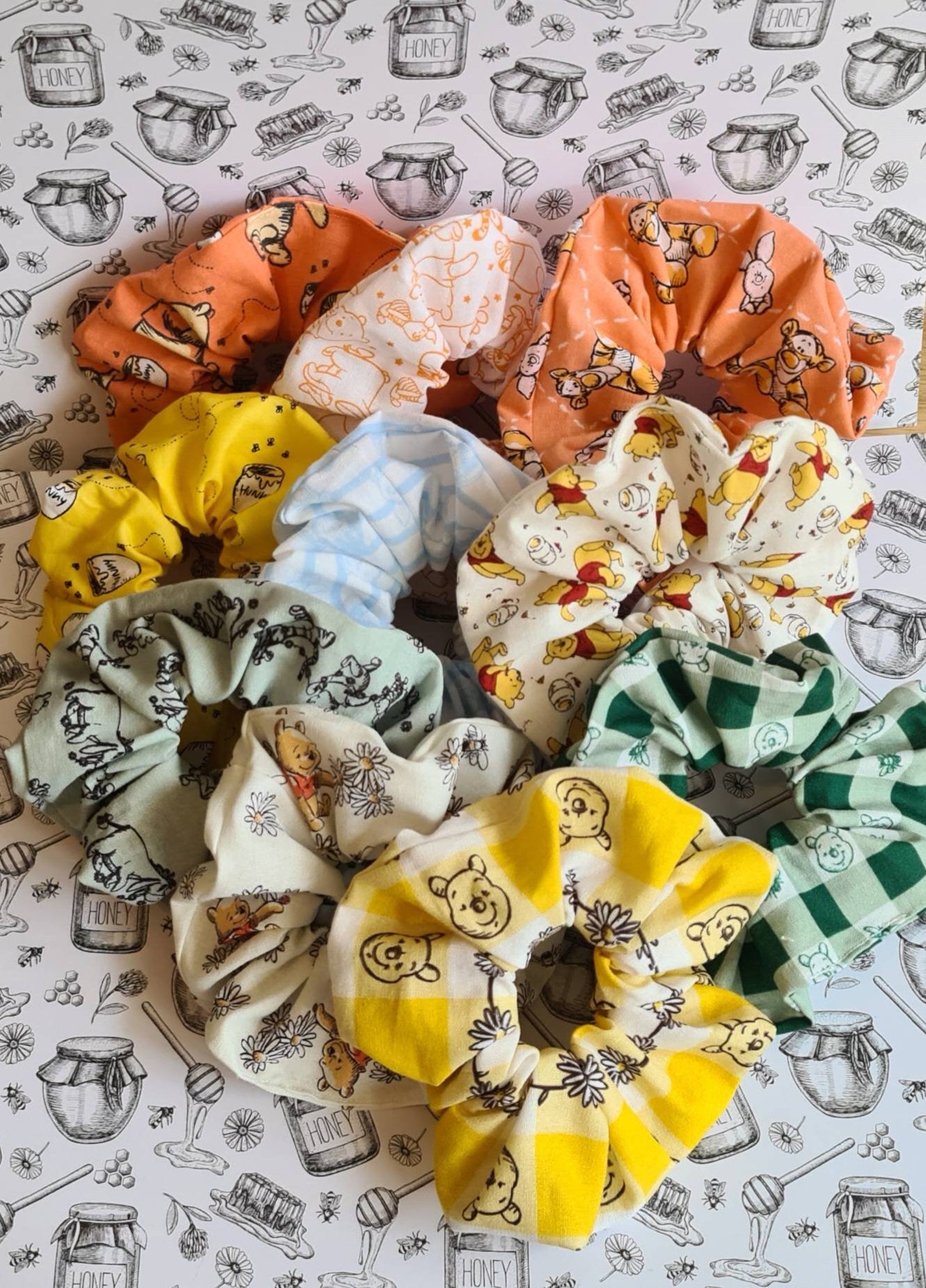 OH BOTHER BEAR Scrunchie 9 Designs Pooh Bear Tigger - Etsy