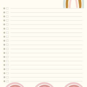 Boho Rainbow to Do List Printable, Colorful to Do List Printable ...