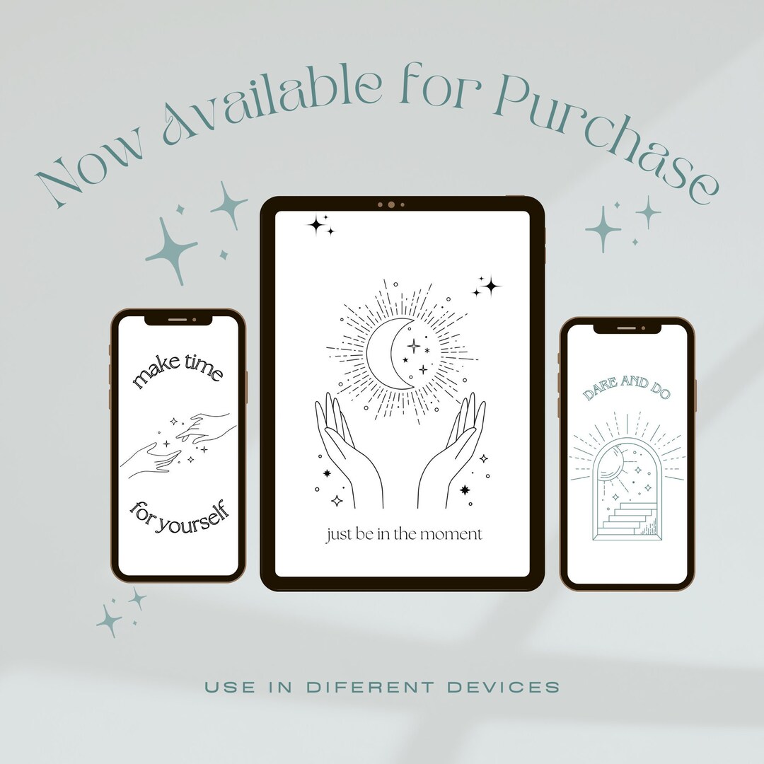 Celestial Minimal iPhone Wallpaper Minimal Witchy Mystical, Astrology ...