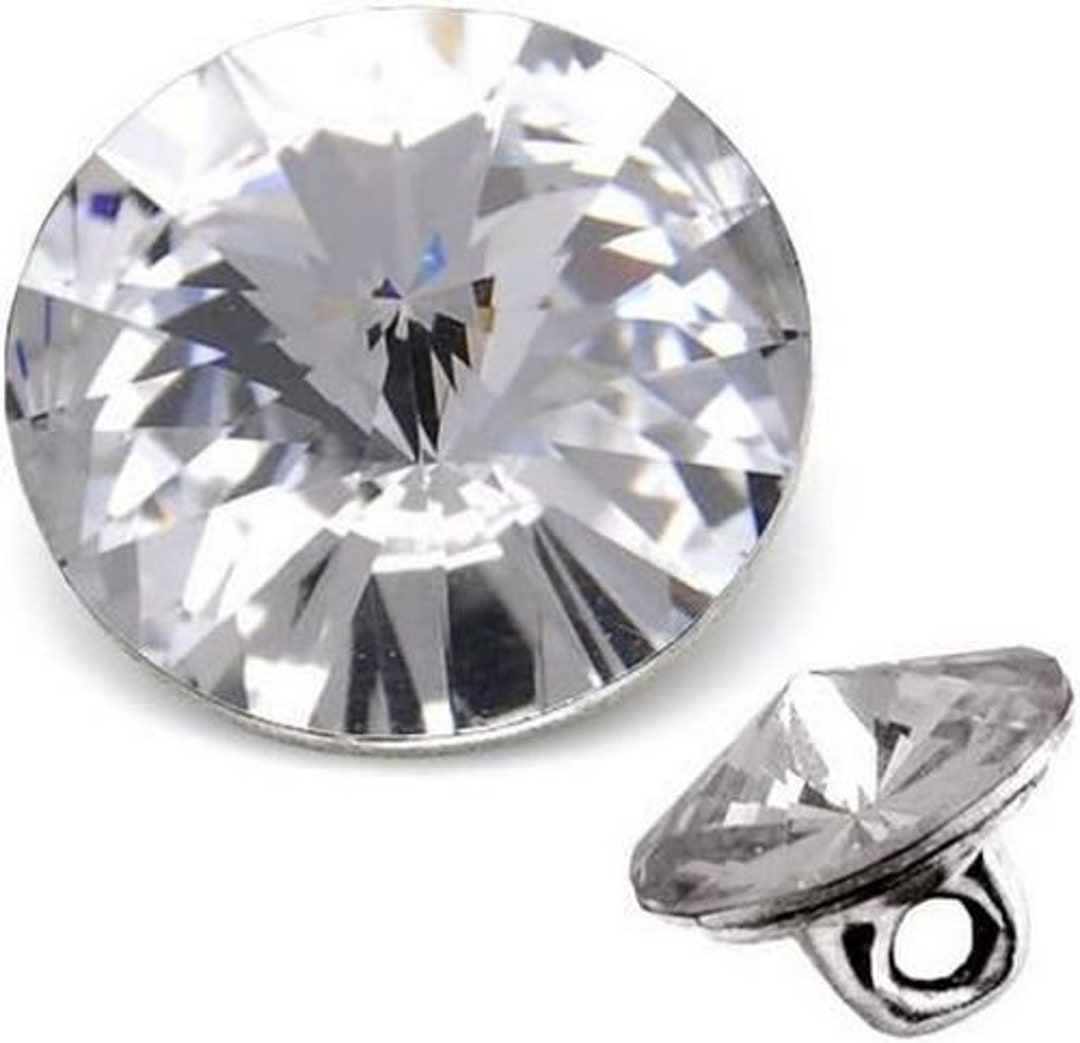 Swarovski Crystal Buttons Crafts Sewing Clear Color Round Rivoli Eight ...