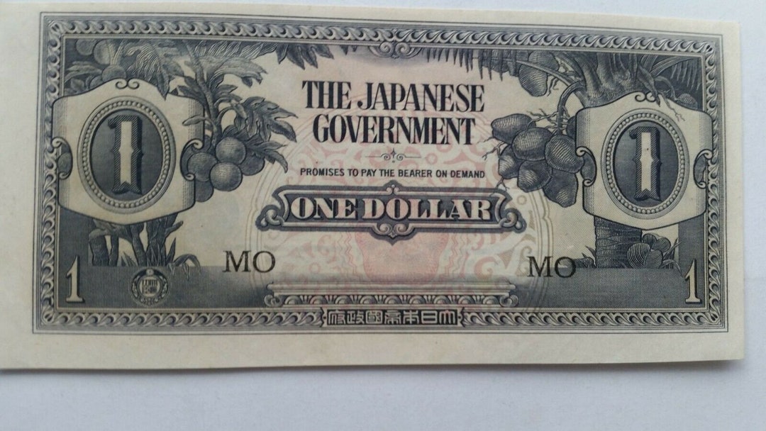 The Japanese Government 1 One Dollar MO Banknote Currency - Etsy
