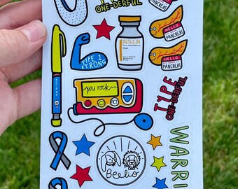 Type 1 Diabetes Stickers - Etsy