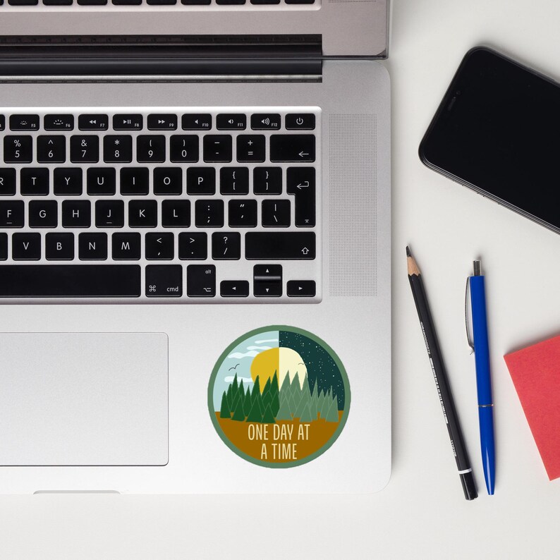 One Day at A Time Vinyl Sticker - Encouragement Sticker - Child Life ...
