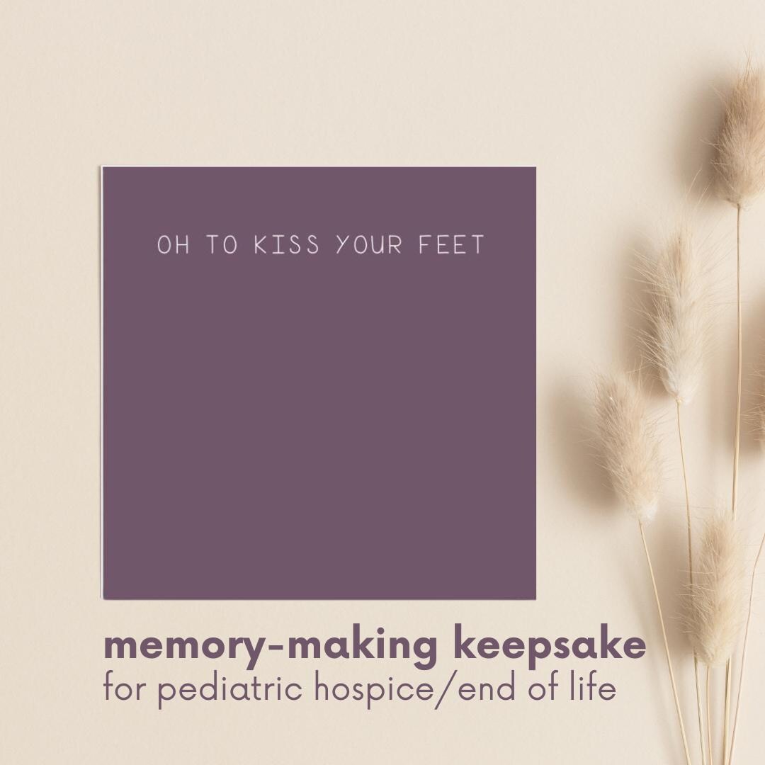 Baby or Child End of Life Keepsake - Customize at Home - Preparation ...