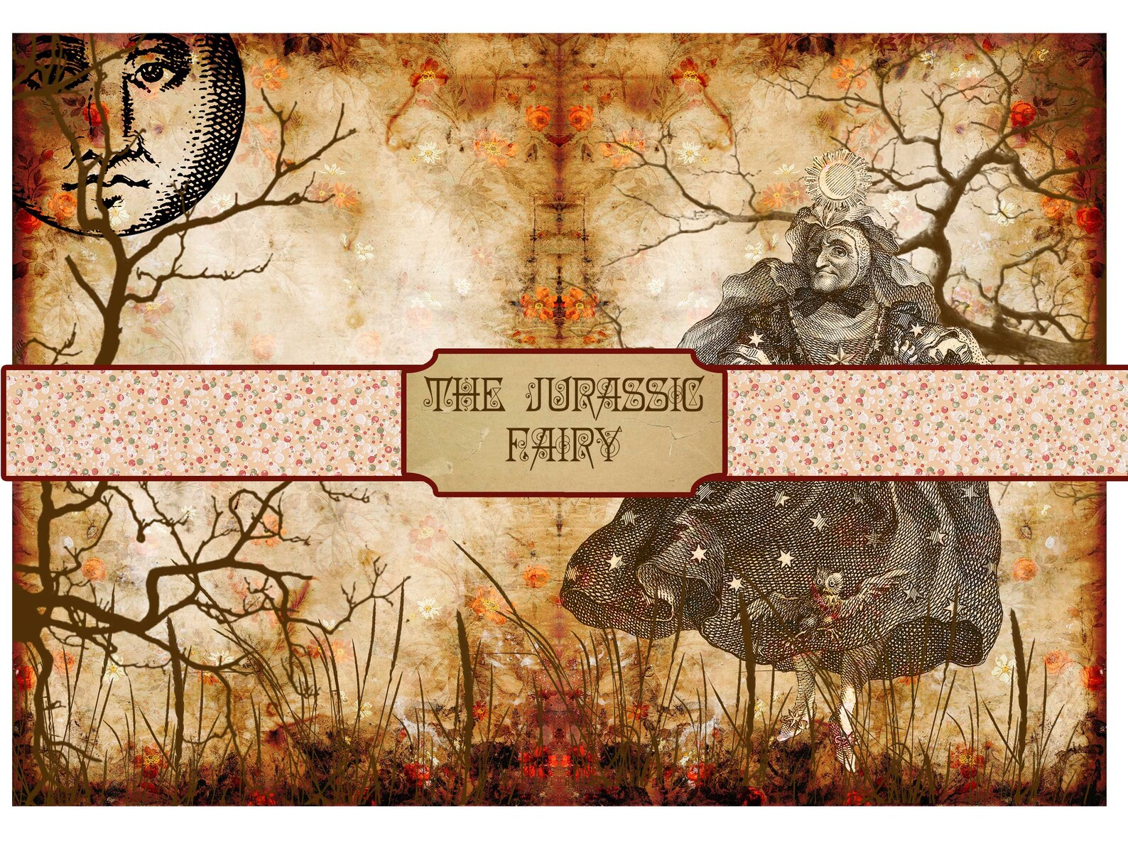 Set of 10 Vintage Style Halloween Masquerade A4 Digital Scrapbook ...