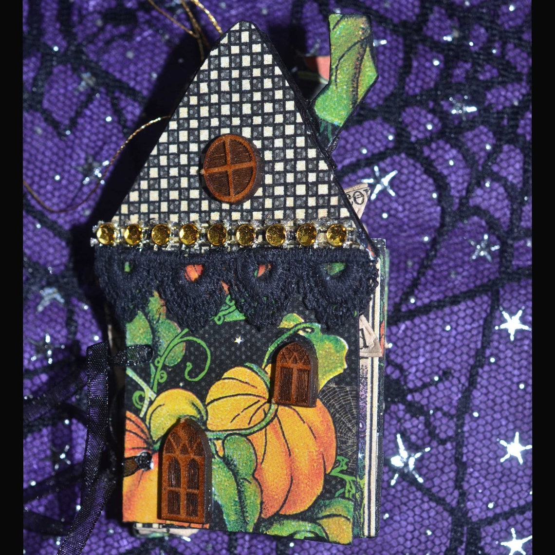 Haunted House Altered Tin Mini Scrap / Junk Journal Graphics - Etsy