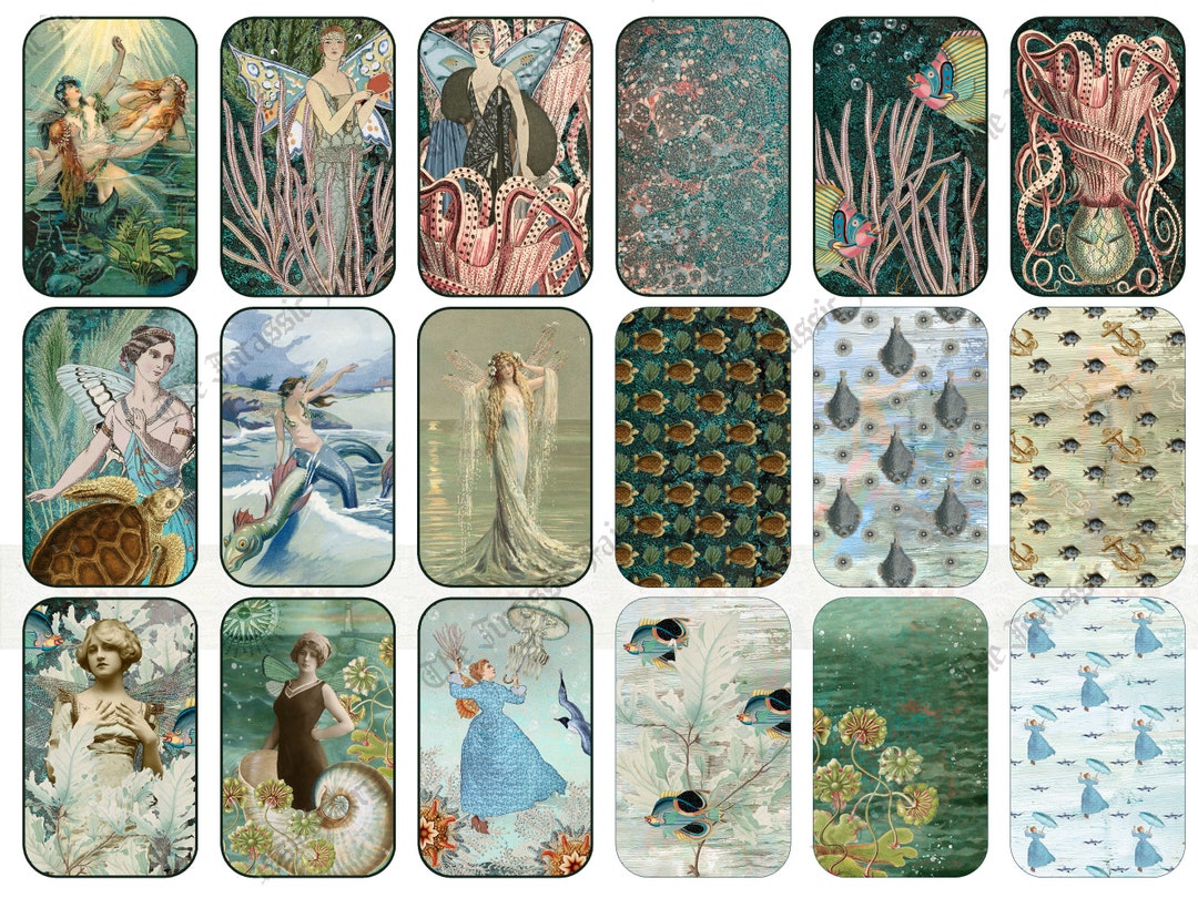 Sea Fairies Altoid Tin Printable Labels With Backgrounds Fairies ...