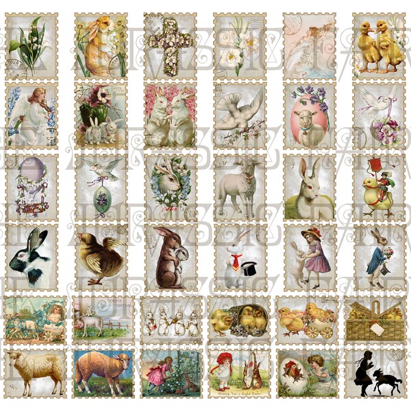 Easter Bunny Stamp - Etsy