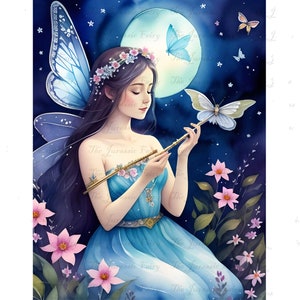Musical Fairy Printables / Digital Kit 30 Fairies Playing Musical ...