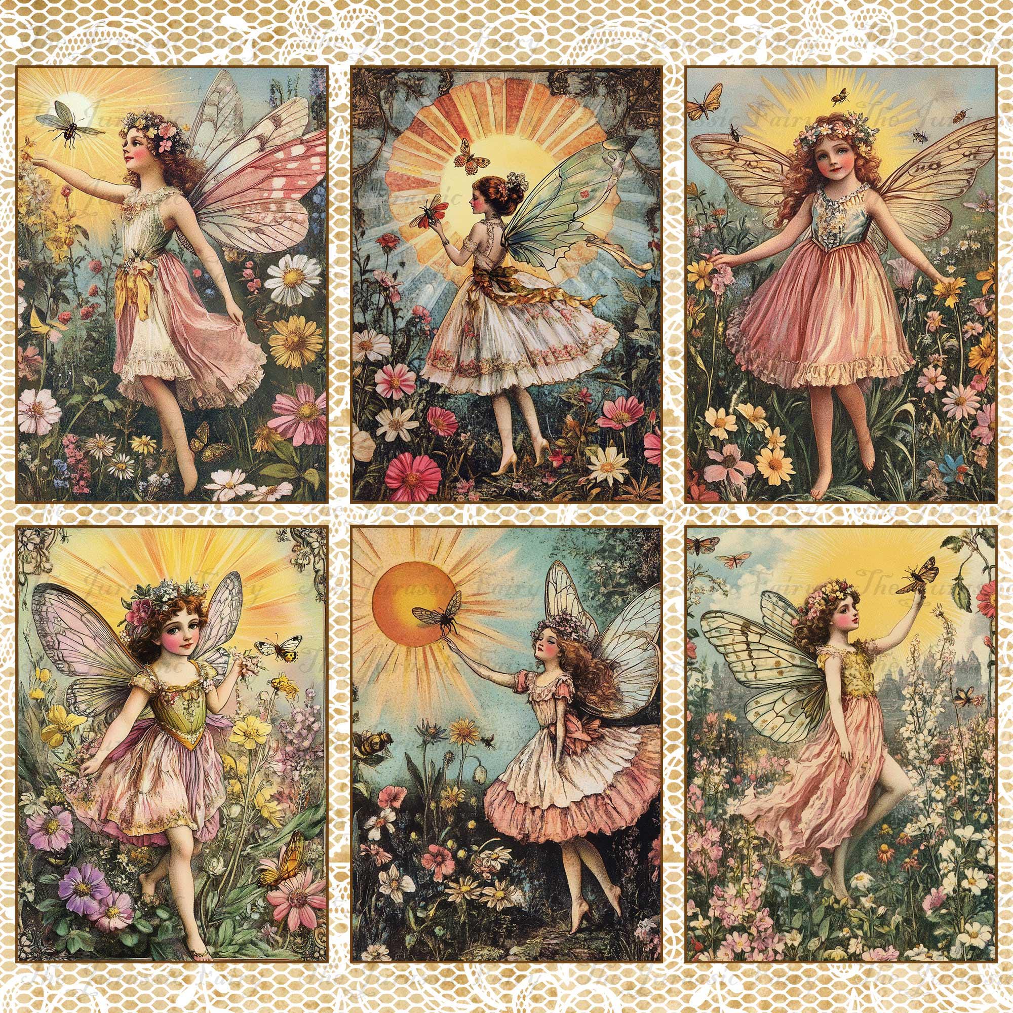 Four Seasons Fairy ATC Printables: Collage Sheets (digital Download) - Etsy