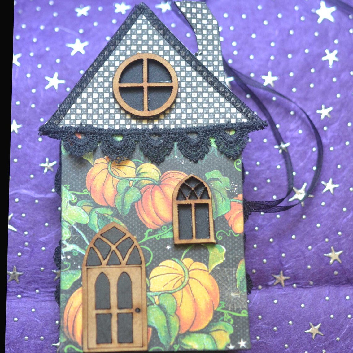 Haunted House Altered Tin Mini Scrap / Junk Journal Graphics - Etsy