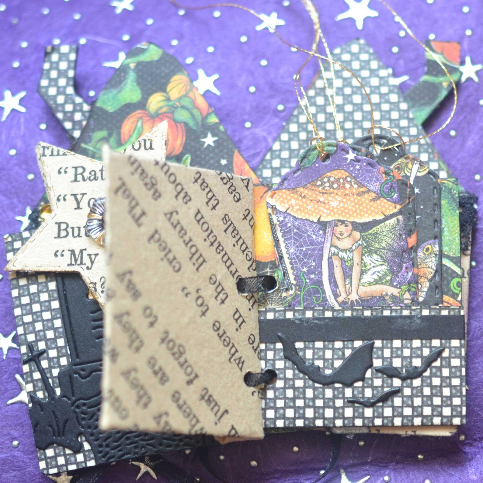 Haunted House Altered Tin Mini Scrap / Junk Journal Graphics 45 ...