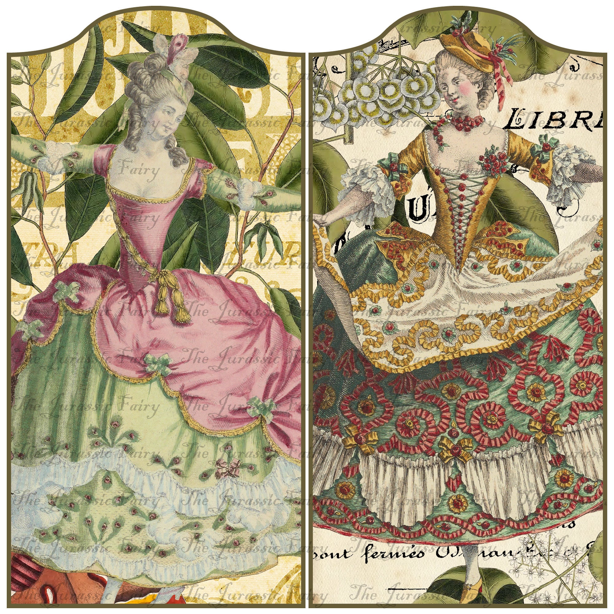 Vive La France - 15 French Ladies Themed Tags With French Script ...