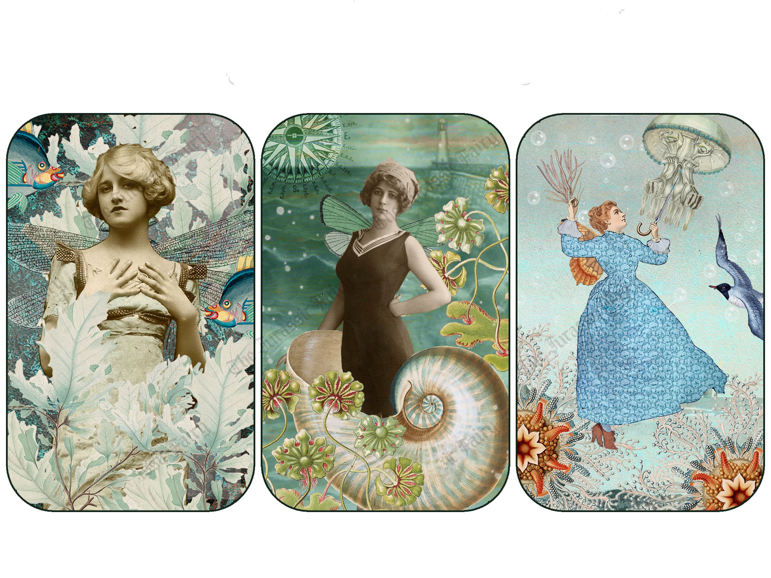 Sea Fairies Altoid Tin Printable Labels With Backgrounds Fairies ...