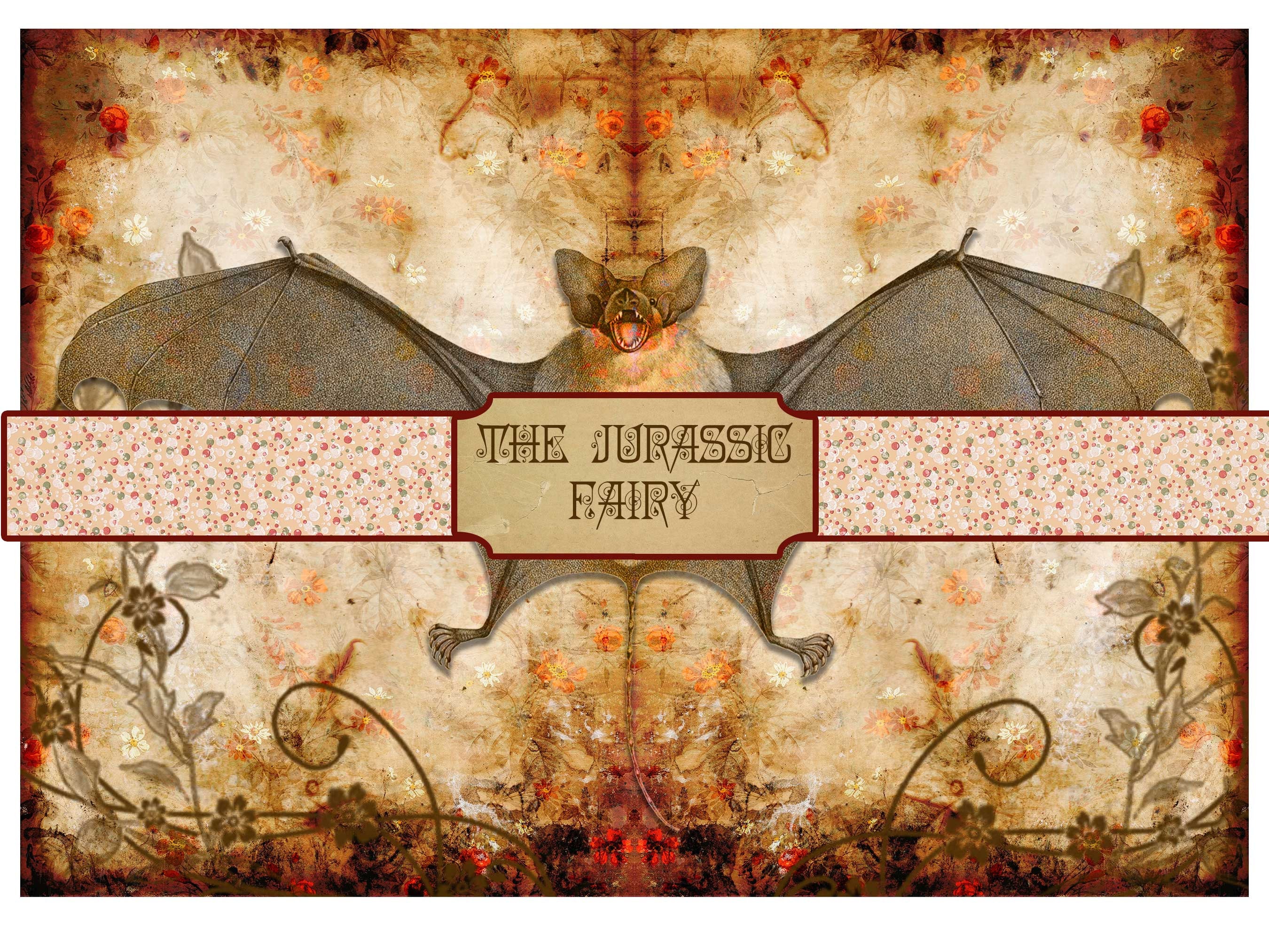 Set of 10 Vintage Style Halloween Masquerade A4 Digital Scrapbook ...