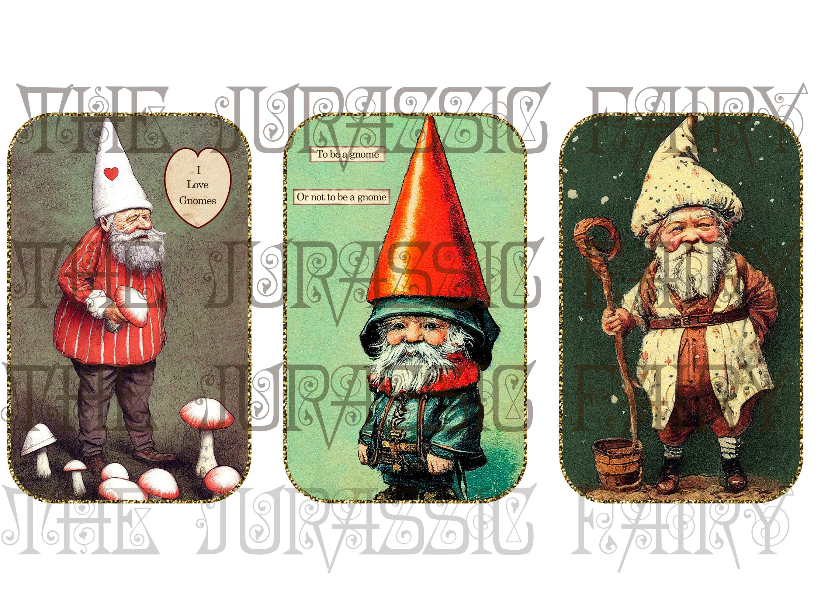 Gnomes 18 Downloadable Altoid Tin Labels With Matching Edge / Washi ...