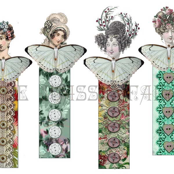 Victorian Bookmarks - Etsy