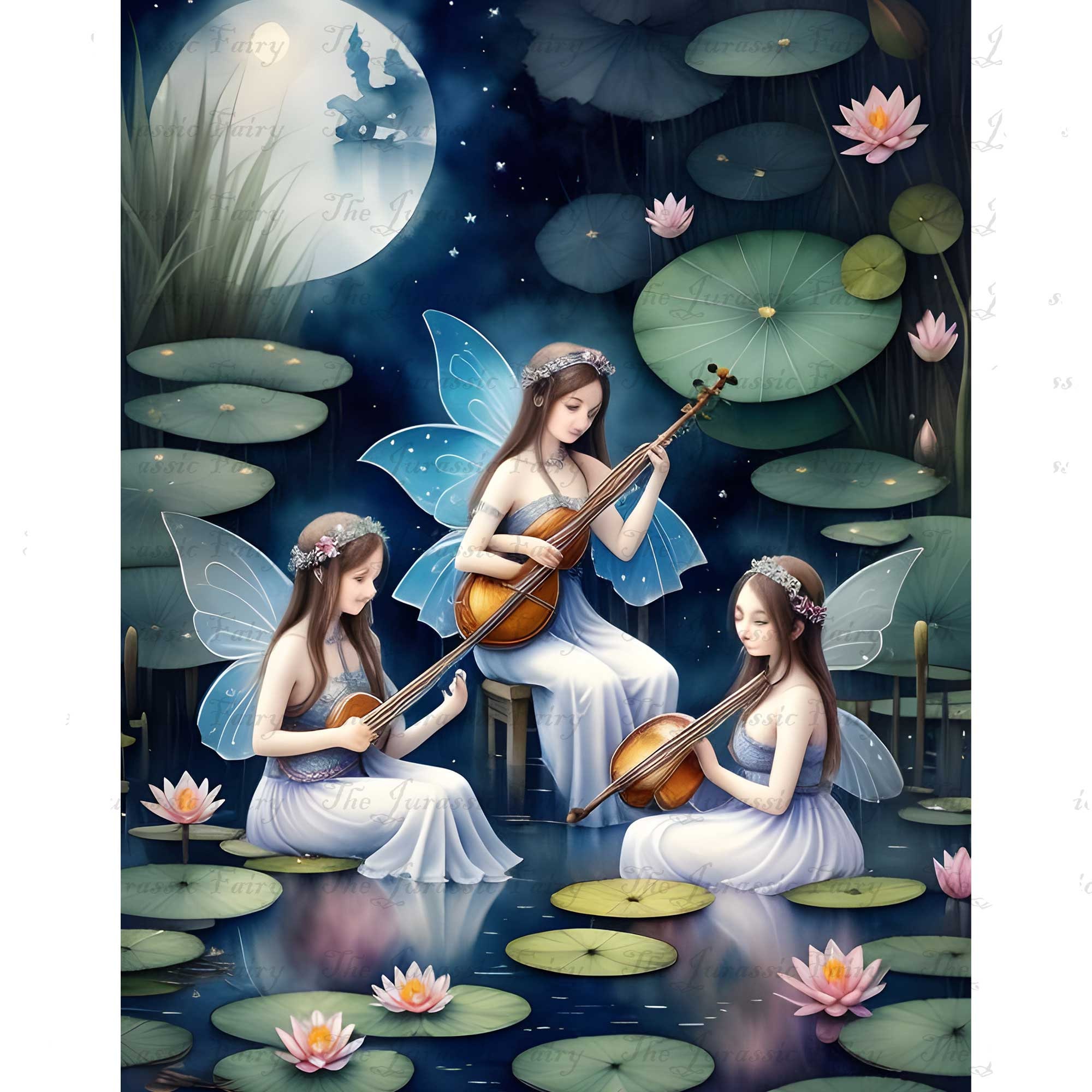 Musical Fairy Printables / Digital Kit 30 Fairies Playing Musical ...
