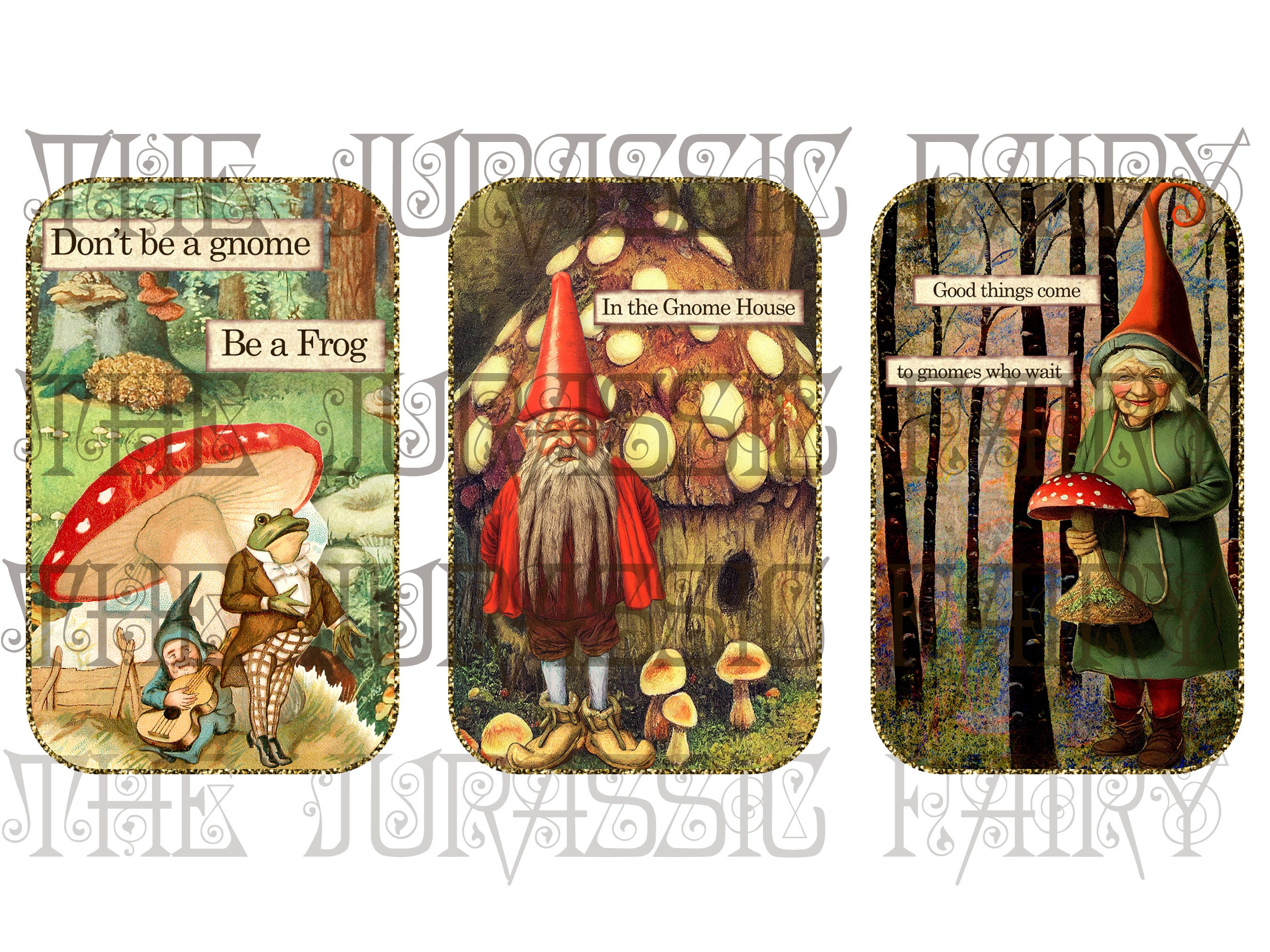Gnomes 18 Downloadable Altoid Tin Labels With Matching Edge / Washi ...