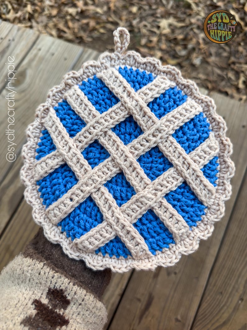 PATTERN Crochet Cutie Pie Potholder Pattern PDF - Etsy