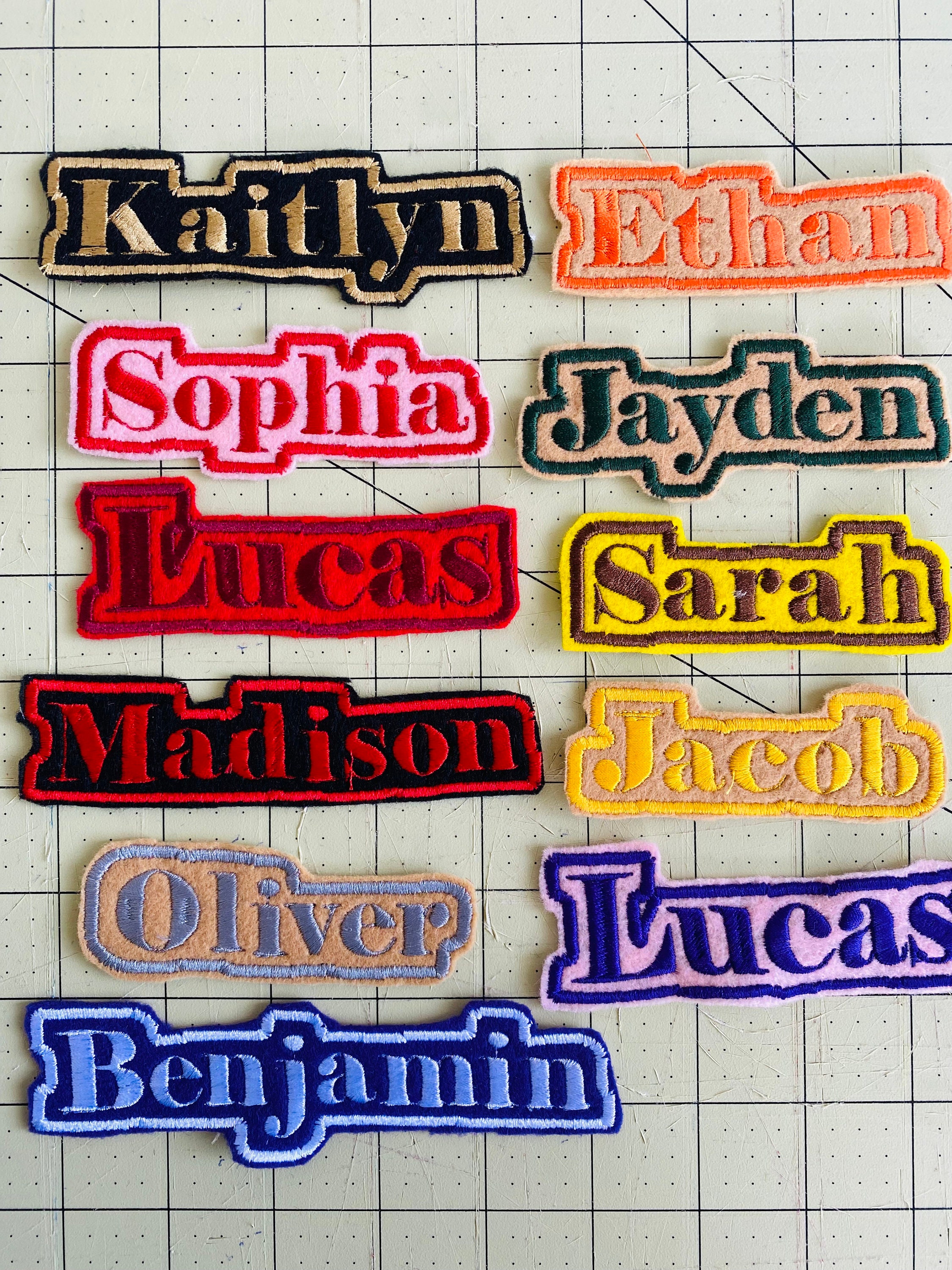 Personalized Embroidery Name Patch. Custom Name Patch. Iron on Patch ...