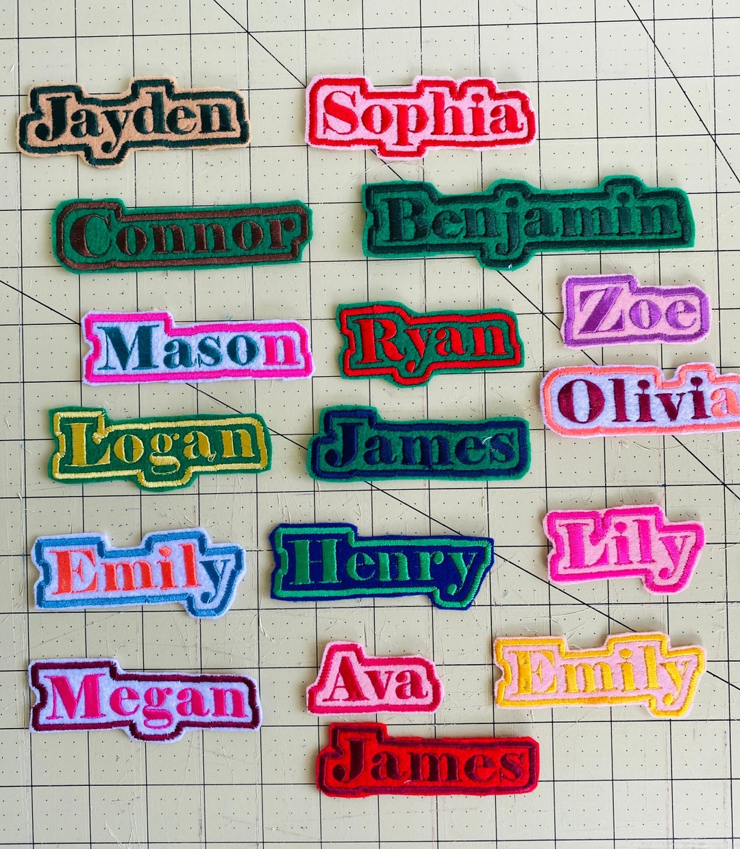 Personalized Embroidery Name Patch. Custom Name Patch. Iron on Patch ...