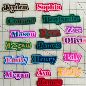 Personalized Embroidery Name Patch. Custom Name Patch. Iron on Patch. Girls and Boys Names Patch ...