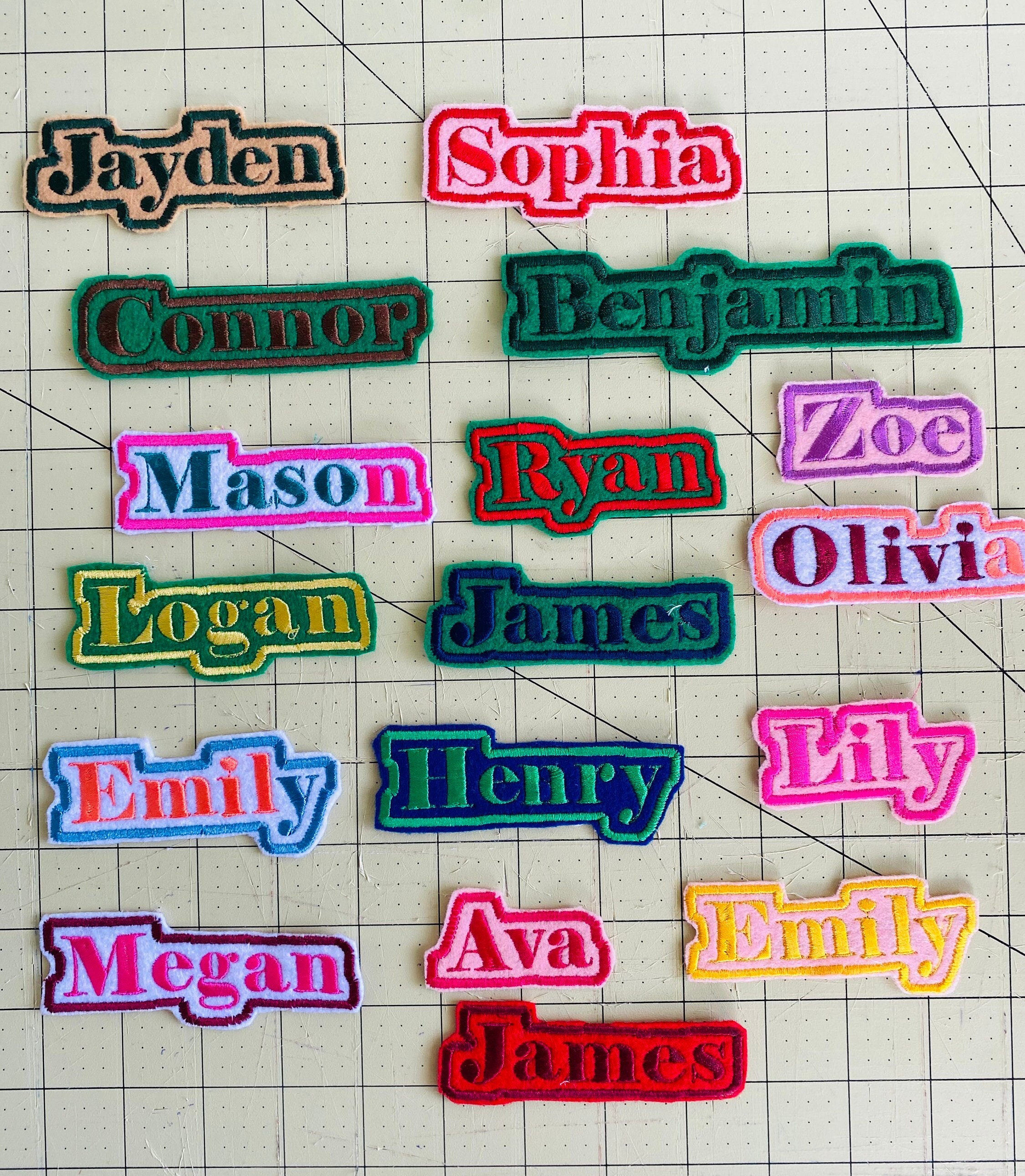 Personalized Embroidery Name Patch. Custom Name Patch. Iron on Patch ...