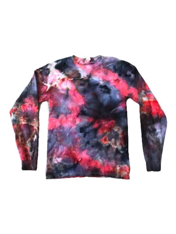 Red and Black Tie Dye - Etsy