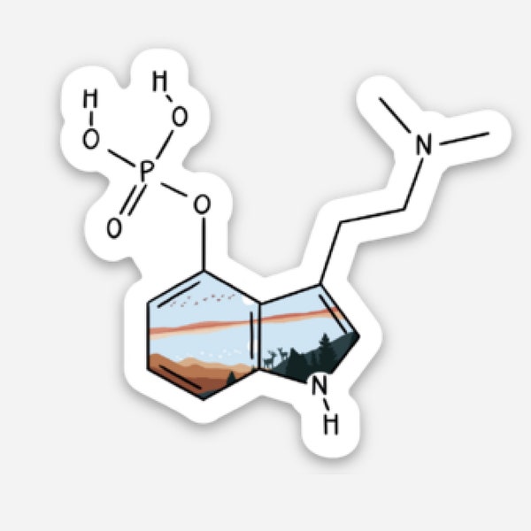 Molecule Sticker - Etsy