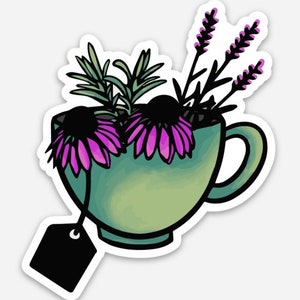 Herbal Tea Sticker - Etsy
