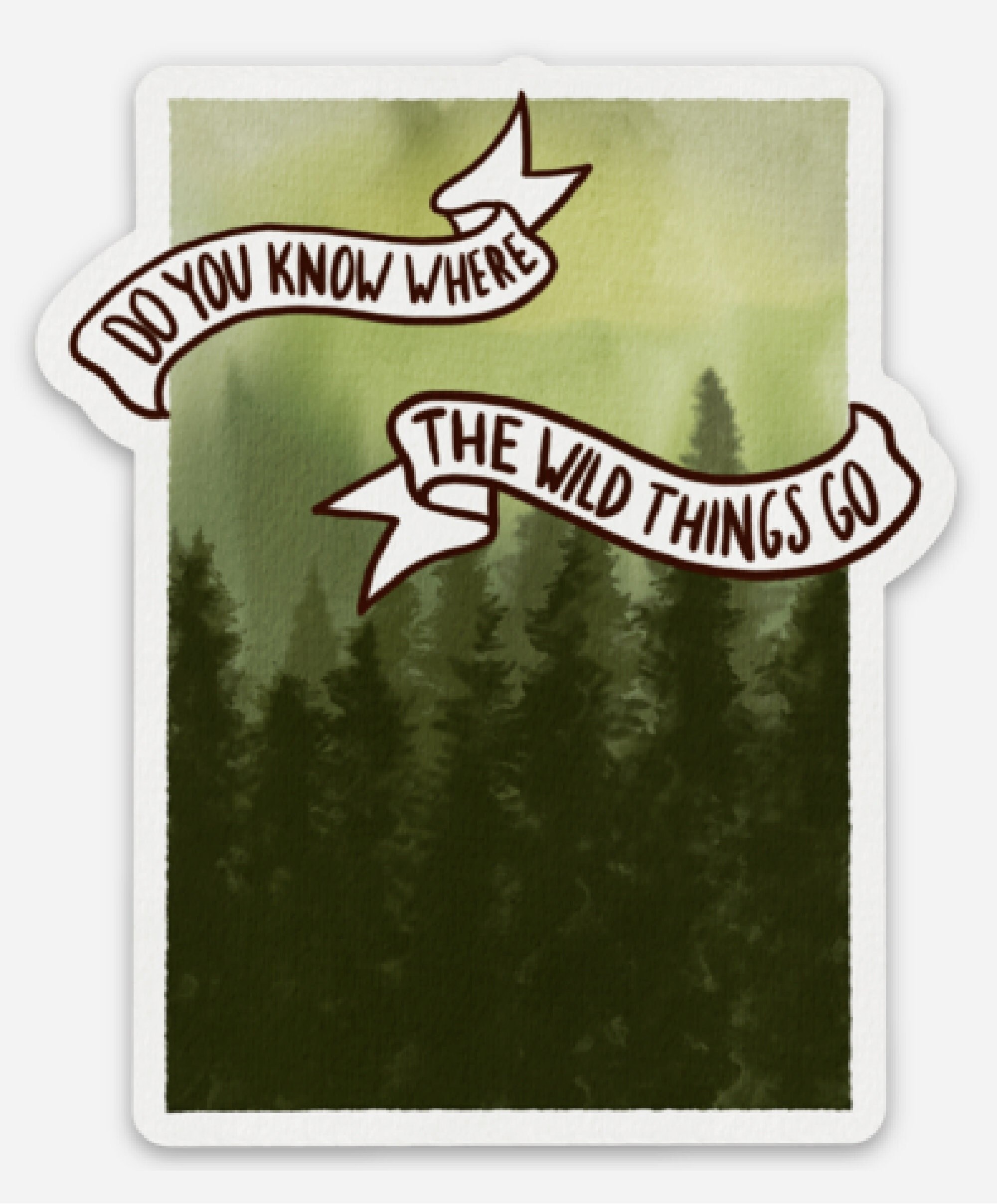 Do You Know Where the Wild Things Go Sticker Water Proof Sticker Alt-j ...