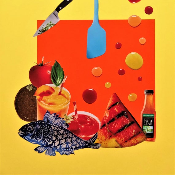 Food Collage Art