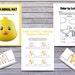 Duck Themed Preschool Learning Bundle, Printable Activity, Preschool ...