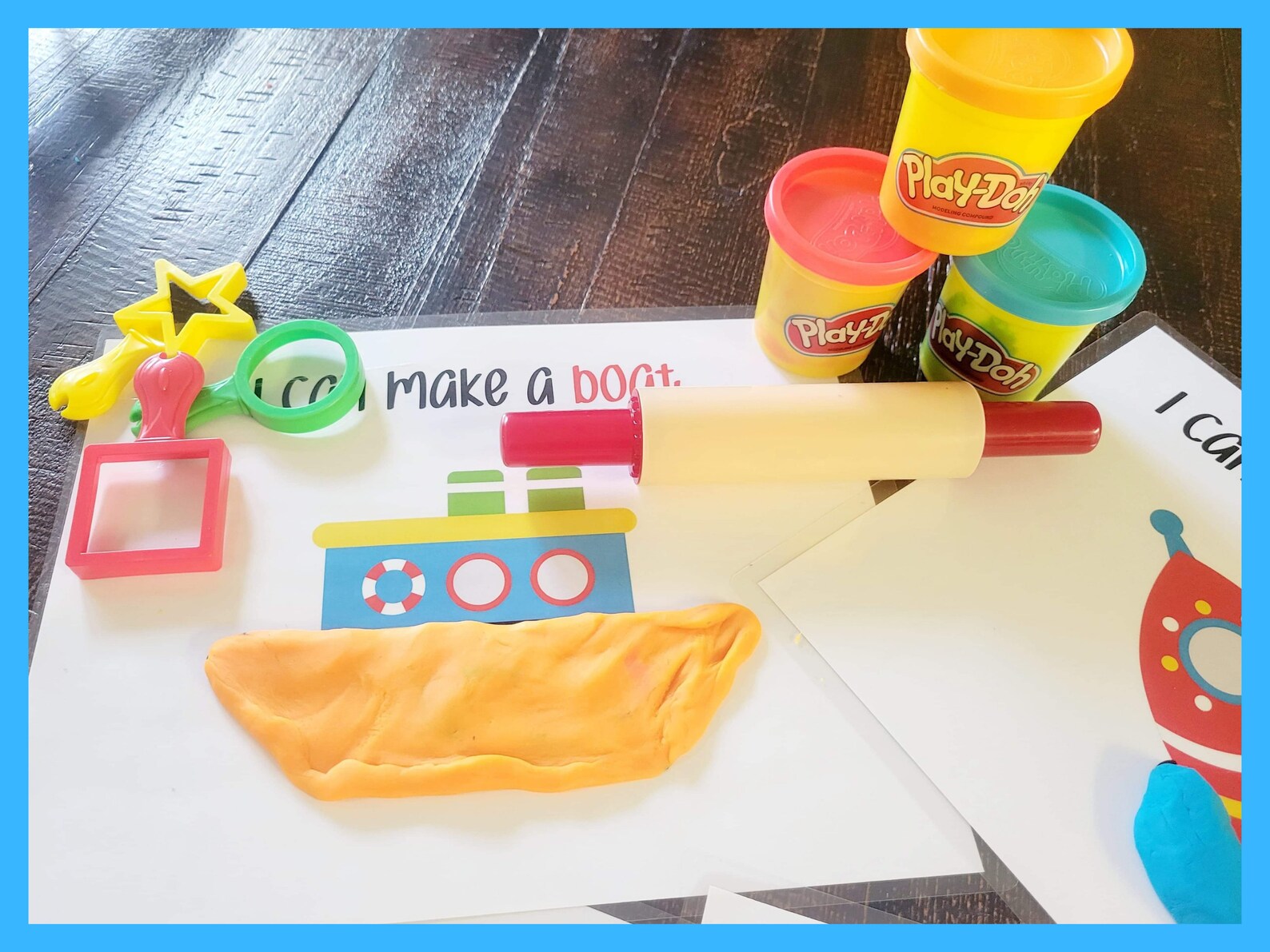 Transportation Learning Play Dough Mats Printable Preschool - Etsy