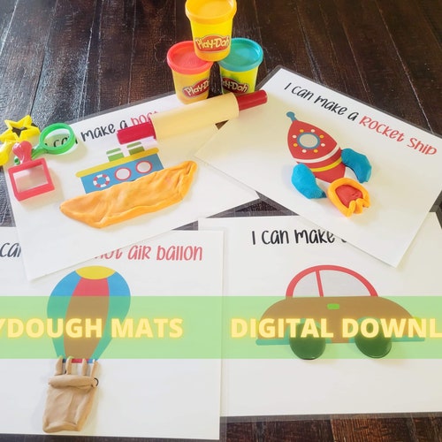 Color Matching Play Dough Mats Printable Preschool Activities - Etsy