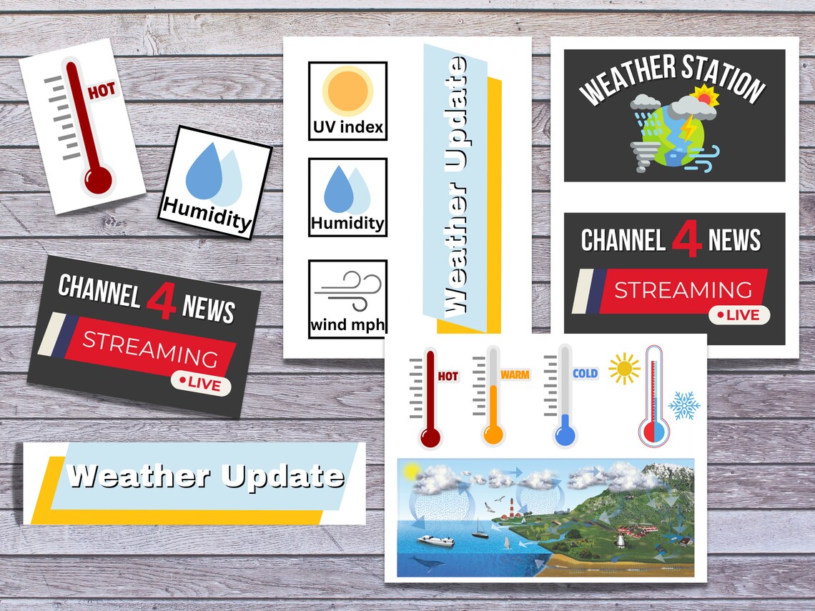 Weather Station Dramatic Play Pretend Play Classroom - Etsy