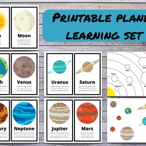 Space and Planet Learning, Planets Matching Activity, Toddler Busy Book ...