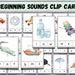 A to Z Beginning Sounds Clip Cards, Preschool Printable, Kindergarten ...