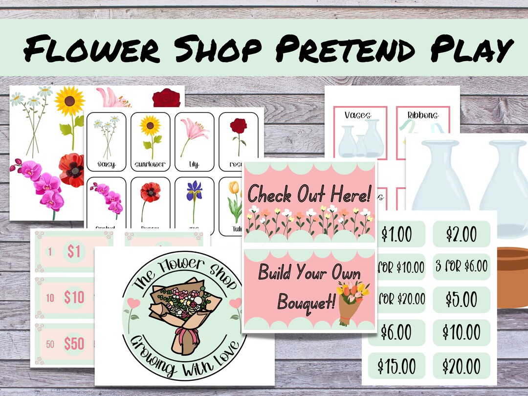 Flower Shop Dramatic Play, Pretend Play, Classroom Dramatic Play, Home ...