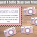 Teacher Request A Selfie Printable: Classroom Decor (digital Download ...
