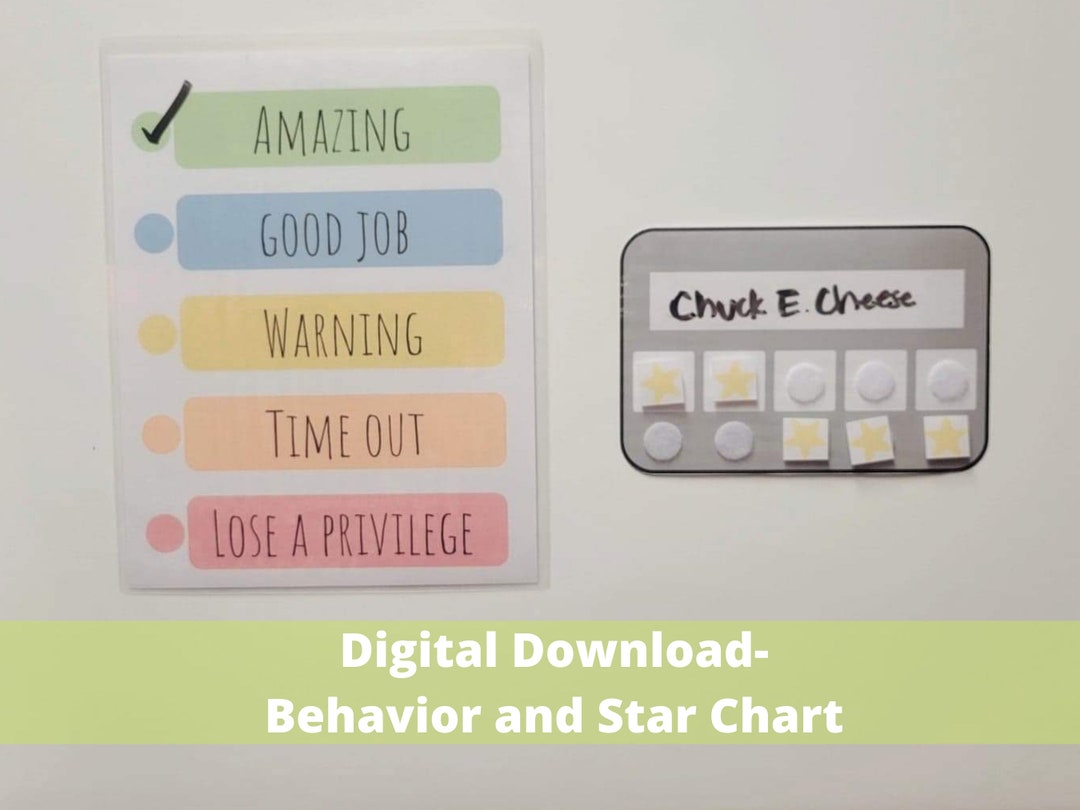 Personalized Behavior Reward Chart Printable-homeschool-preschool ...