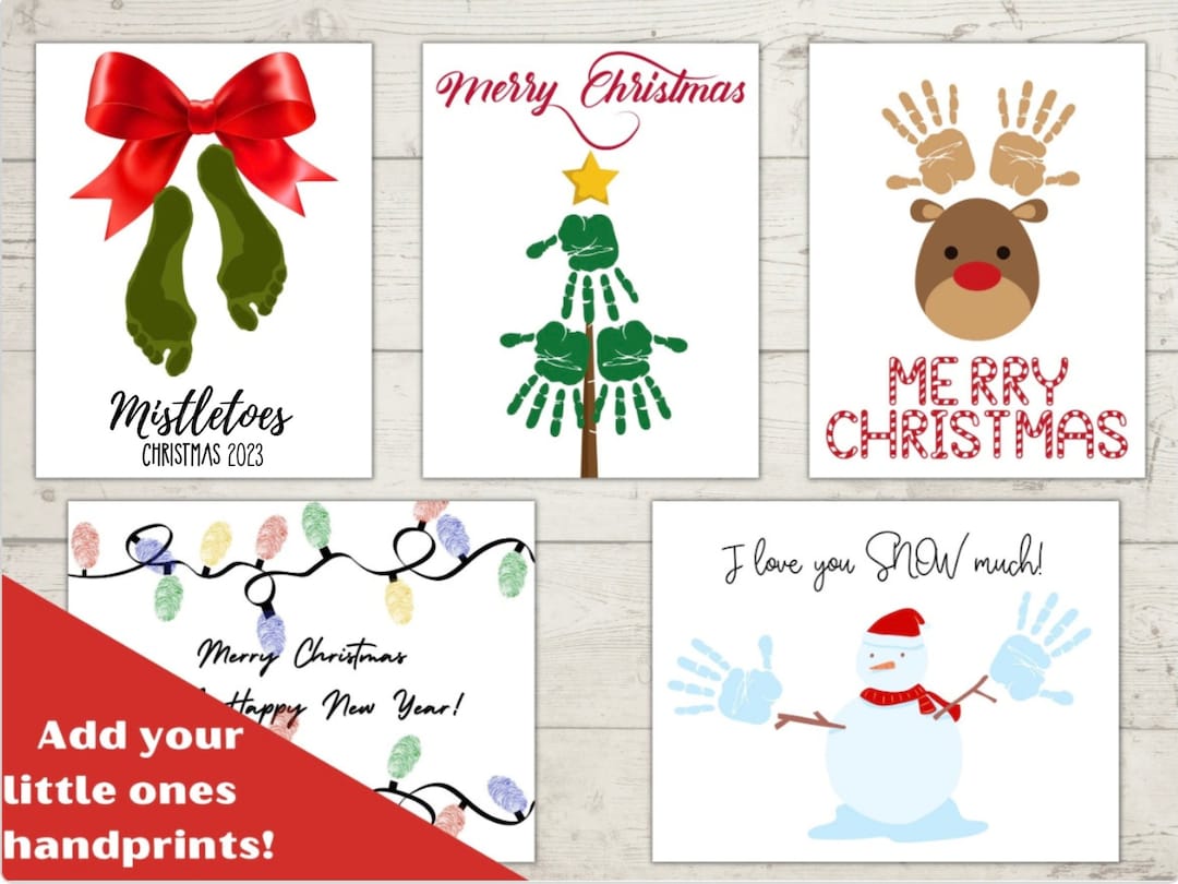 Christmas Hand Print Art Printable, Christmas Toddler Activity, Toddler ...