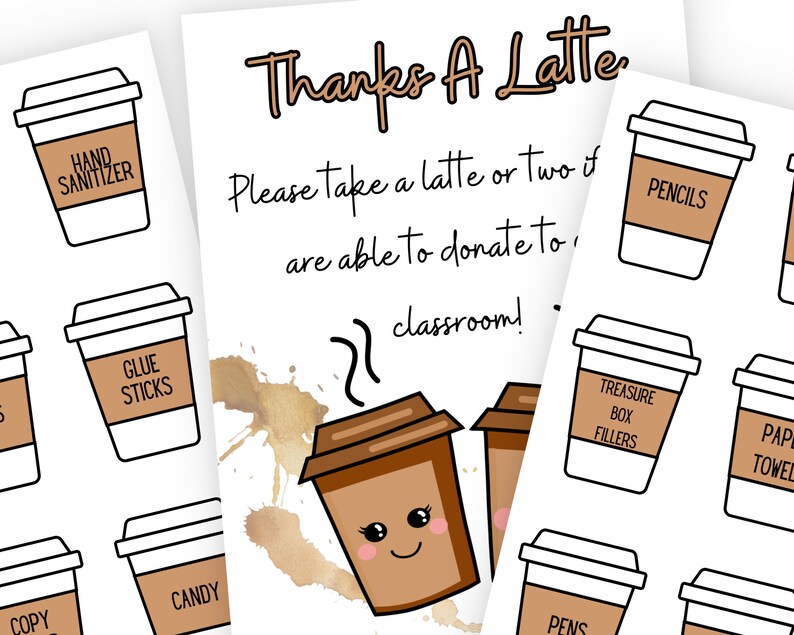 Meet the Teacher Printable: Classroom Donations (PDF) - Etsy