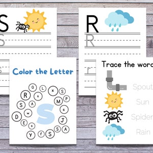 Spider Themed Preschool Bundle, Printable Activity, Preschool Printable ...