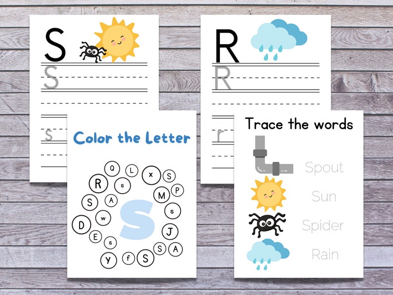 Spider Themed Preschool Bundle, Printable Activity, Preschool Printable ...