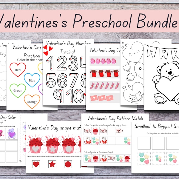 Preschool Valentine - Etsy