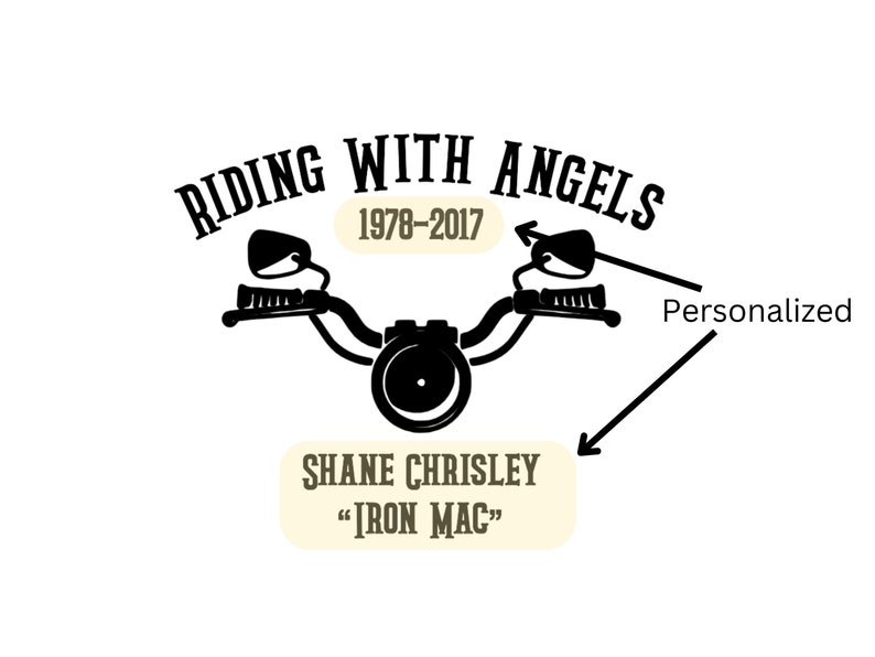 In Loving Memory Motorcycle Decal Biker Remembrance Sticker - Etsy