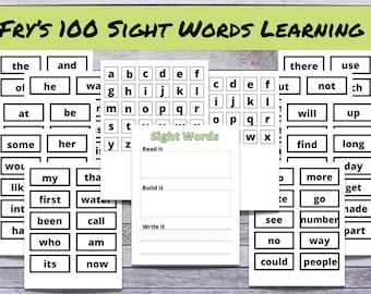 Printable Sight Word Worksheets Kindergarten-1st Grade Reading ...